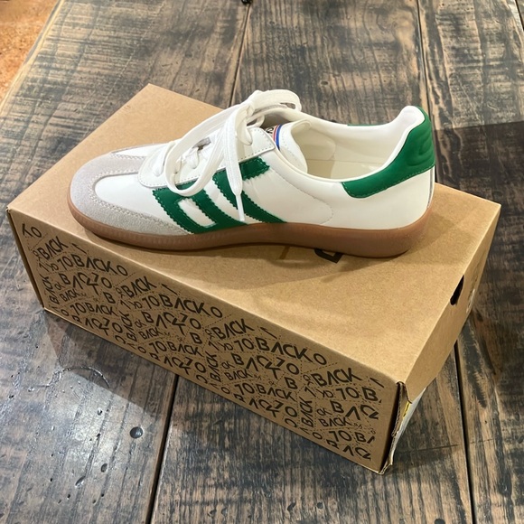 Shoes | Back 7 White Green Sneakers | Poshmark